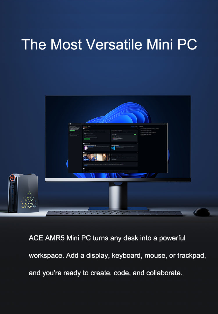 ACEMAGIC AMR5 AMD Ryzen 7 5700U Mini PC