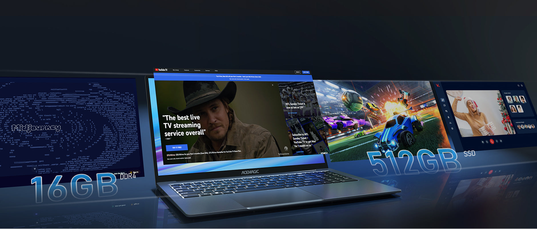 ACEMAGIC AX16 Pro AMD Ryzen 7 5825U Laptop