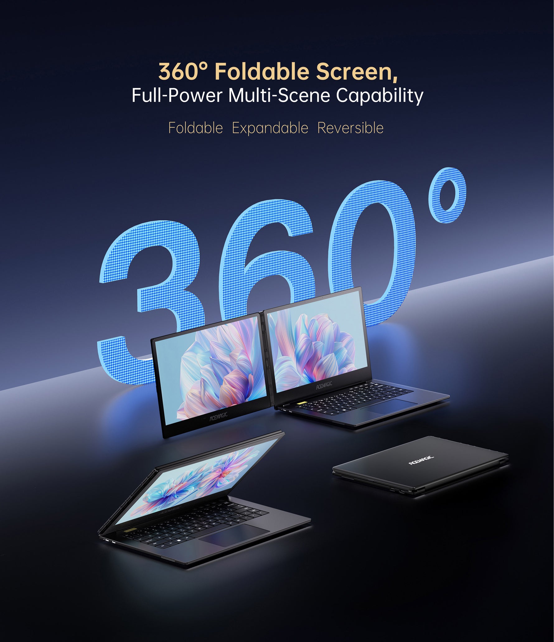 ACEMAGIC X1 360° Horizontal Dual-Screen Laptop